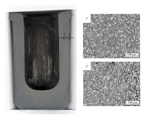 Microstructures Observed At Different Locations For Backward Extruded