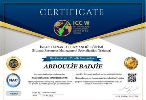 Humanresources Training Management Certificate Guvennetakkademisi