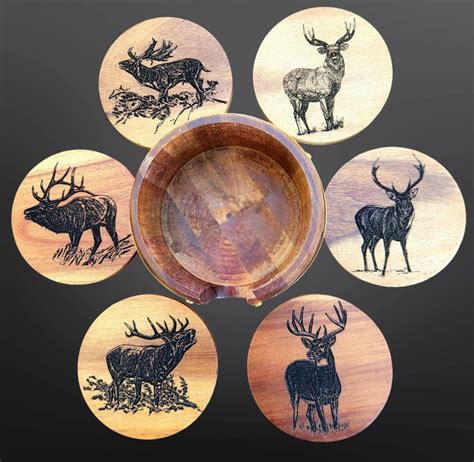 Coaster Set Stags Wild Gear Nz