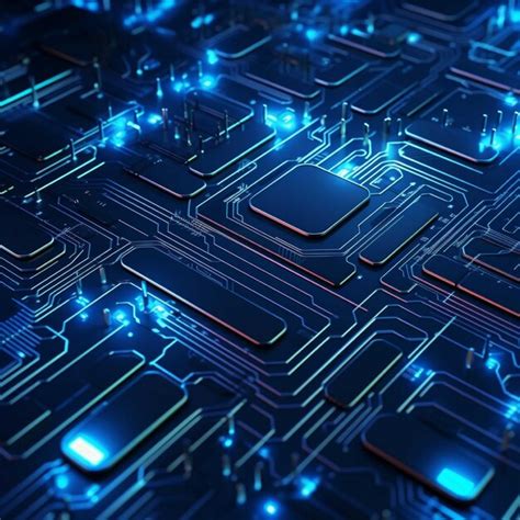 Premium Ai Image Circuit Board Closeup Technology Background 3d Rendering