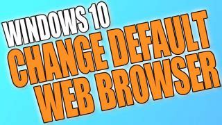 How To Change Your Default Web Browser In Windows ComputerSluggish