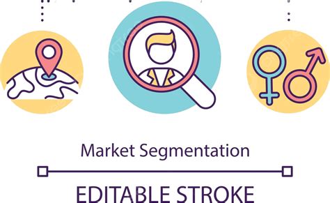 Market Segmentation Concept Icon Abstract Audience Global Vector Abstract Audience Global Png