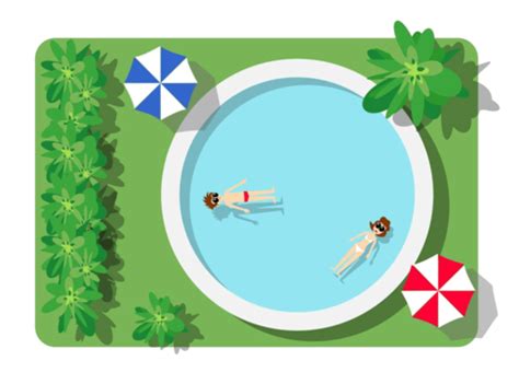 Swimming Pool Top View Vector Png Vector Psd And Clipart With