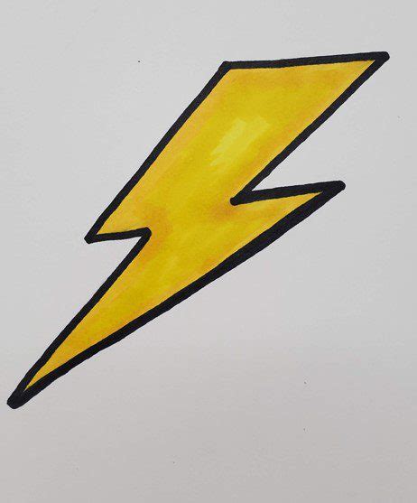 How To Draw A Lightning Bolt Step By Step Art By Ro