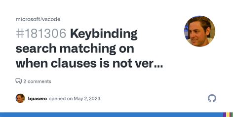 keybinding search matching on when clauses is not very helpful · issue