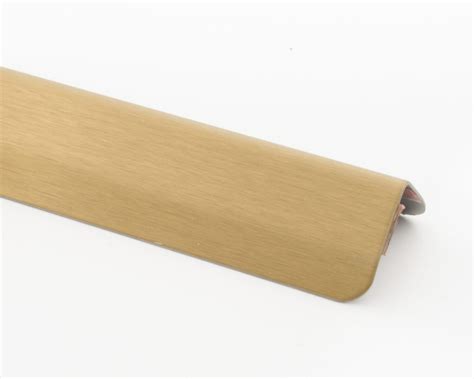 Vroma Stainless Steel Brushed Gold Corner Edge Protector External 2 5m Heavy Duty By Vroma