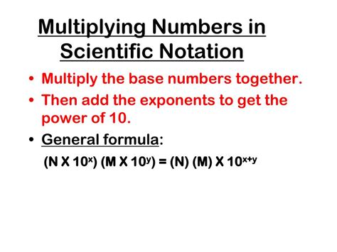 Ppt Multiplying And Dividing In Scientific Notation Powerpoint
