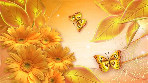 🔥 30 Gold Flower Wallpapers Wallpapersafari