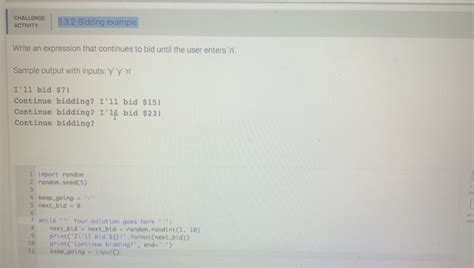 solved challenge activity 5 3 2 bidding example write an
