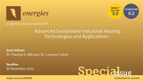 Energies Mdpi On Linkedin Mdpienergies Callforpapers Specialissue Industrialdecarbonisation…