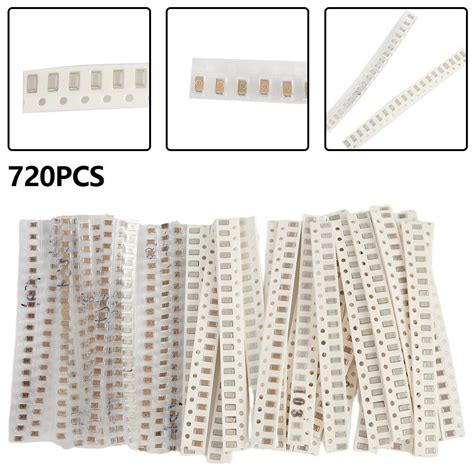 Capacitors Assorted Kit 720pcs 1pf 10uf 0805 Smd Tempero Systems