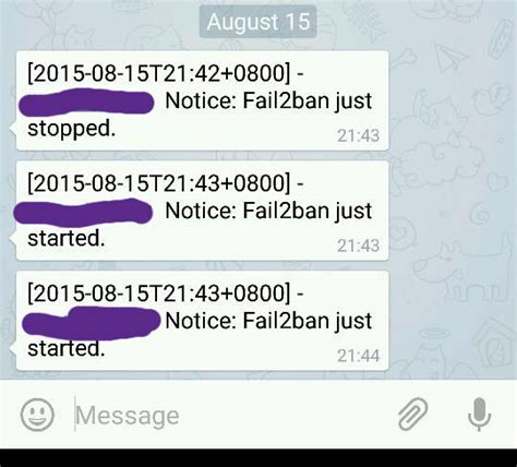 how to send fail2ban notification with telegram telegram cli