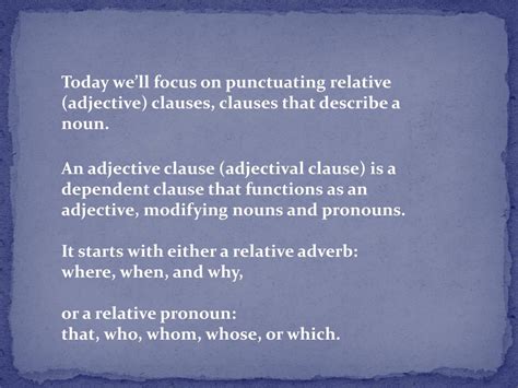 PPT RESTRICTIVE AND NONRESTRICTIVE CLAUSES PowerPoint Presentation Free Download ID 2450461