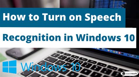 How To Turn On Speech Recognition In Windows StackHowTo