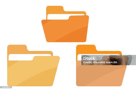 폴더 아이콘 파일 아이콘 폴더 데이터 열기 및 닫기 개념입니다 컴퓨터 스토리지 미디어 서버 데이터 백업 다채로운 파일 기호 빈