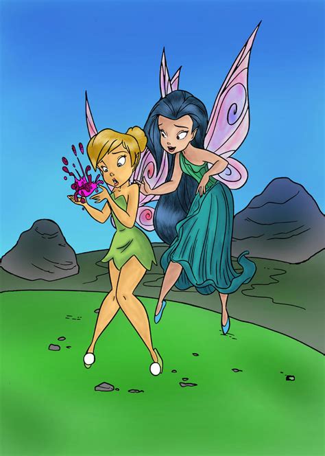 Silvermist And Tinkerbell By Cheekykat On Deviantart