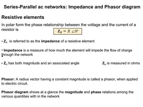 Series Parallel Ac Networks PPT Computer Networking Computing