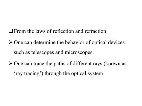 Optics Basics Concepts Pptx