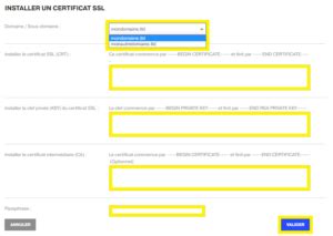 Installer Un Certificat SSL Assistance Nuxit