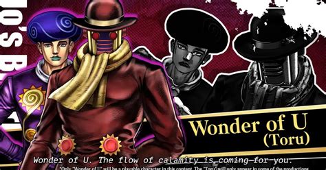 Wonder Of U Revealed As Jojos Bizarre Adventure All Star Battle Rs