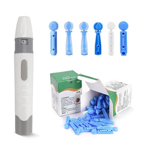 Lancet Pen Adjustable Depth Blood Sampling Glucose Test Pen For