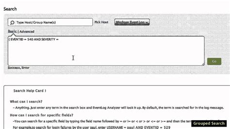 Grouped Search Using Eventlog Analyzer Youtube