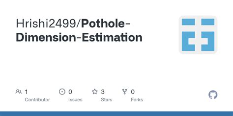 Github Hrishi2499 Pothole Dimension Estimation