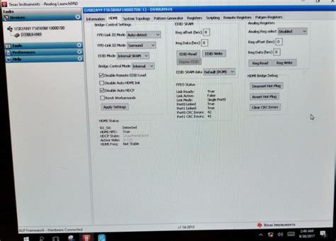 Rtosds90ub948 Q1 Ds90ub948 Q1 And Ds90ub949 Q1 Setting Issue