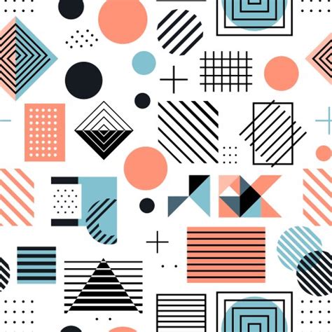 Geometry Seamless Pattern Background Royalty Free Vector