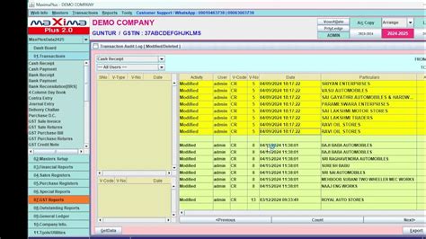 Audit Log In Maximaplus Youtube