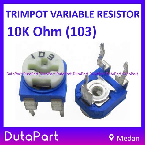 Jual 10k Ohm 103 Trimpot Trimmer Vr Variable Resistor Potensiometer Indonesia Shopee Indonesia