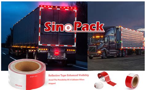 Sinopack Reflective Safety Tape Red And Sliver Dot Reflective Tape For