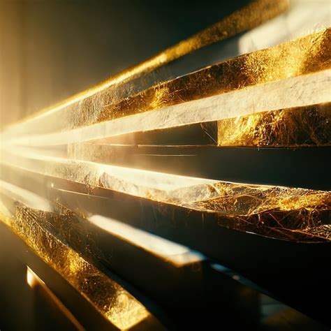 추상 럭셔리 황금 배경 신비한 아름 다운 반짝이 골드 질감 배경 3d 그림 프리미엄 사진