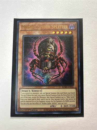 Yugioh Mother Spider Splitter Blmr En044 Ultra Rare 1st Edition Ebay
