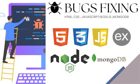 Fix Bugs In Html Css Javascript Nodejs Expressjsmongodb By