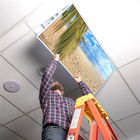 Island Paradise Beach Fluorescent Ceiling Light Diffuser