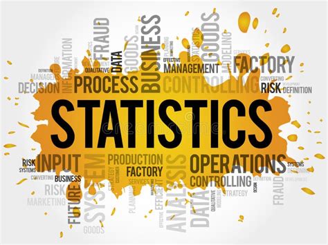 Statistics Word Cloud Collage Stock Illustration Illustration Of