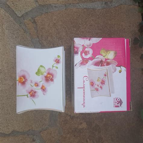 Підставка для серветок орхідея фарфор — ціна 95 грн у каталозі Серветниці Купити товари для дому