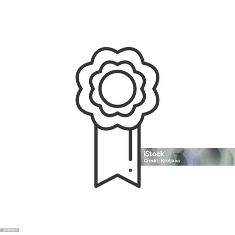 리본 골드 메달 수상입니다 승자가 선 얇은 아이콘 첫 번째 리더십 챔피언 공적 장소 1 장소입니다 벡터는 일러스트 레이 션 고립