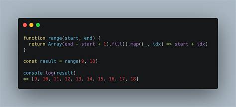 Creating A Range In Javascript Have You Ever Worked On A Problem Where