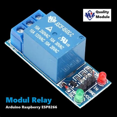 Modul Relay Module 5v Arduino Raspberry Esp8266 Kontrol Switch Listrik