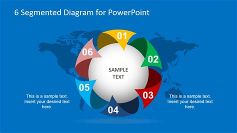 Steps Circular Segmented Diagram For PowerPoint SlideModel