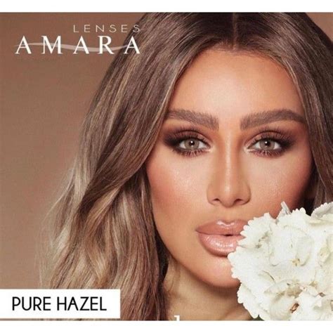 امارا عدسات لاصقة ملونه بيور هازل