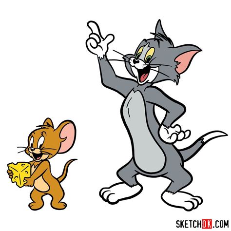 How To Draw Tom From Tom And Jerry