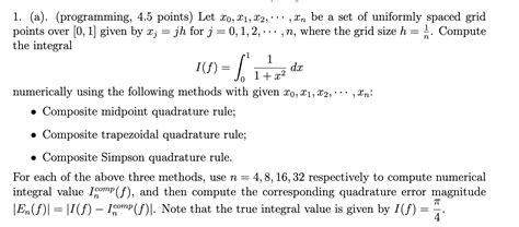 For Each Method You Can Write A Matlab Function To