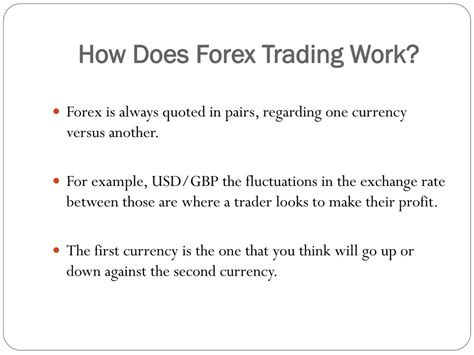 Ppt Learn How To Trade Forex And How Does It Work Powerpoint