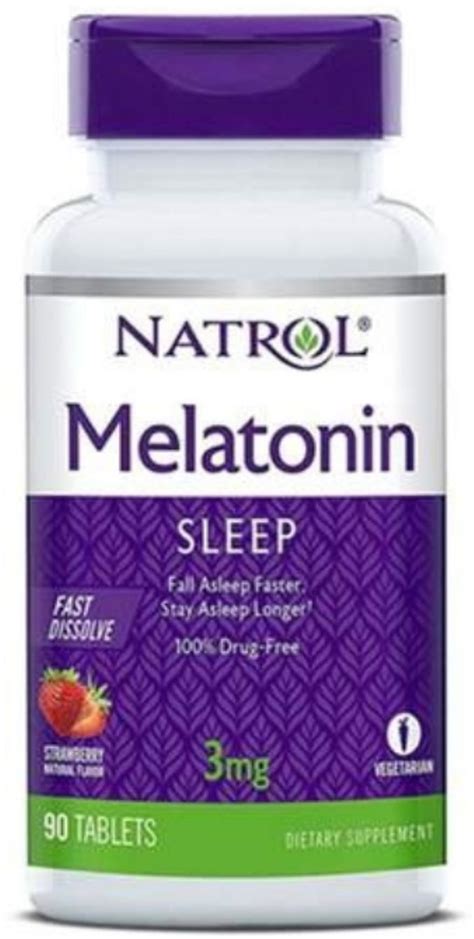 2 Packs Of Natrol Melatonin Fast Dissolve Tablets 3 India Ubuy