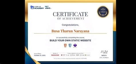 Tharun Narayana Busa On Linkedin Html Css Bootstrap Nxtwave