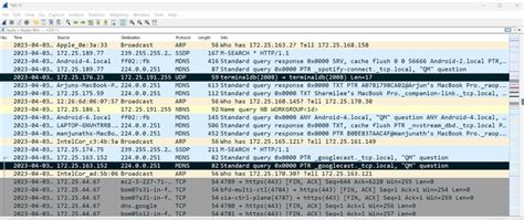 packet list pane functions in wireshark geeksforgeeks