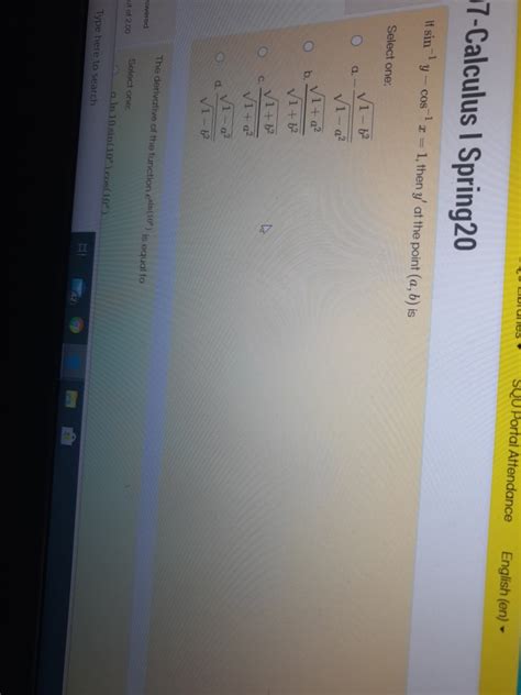 Solved Oliuiulles Squ Portal Attendance English En